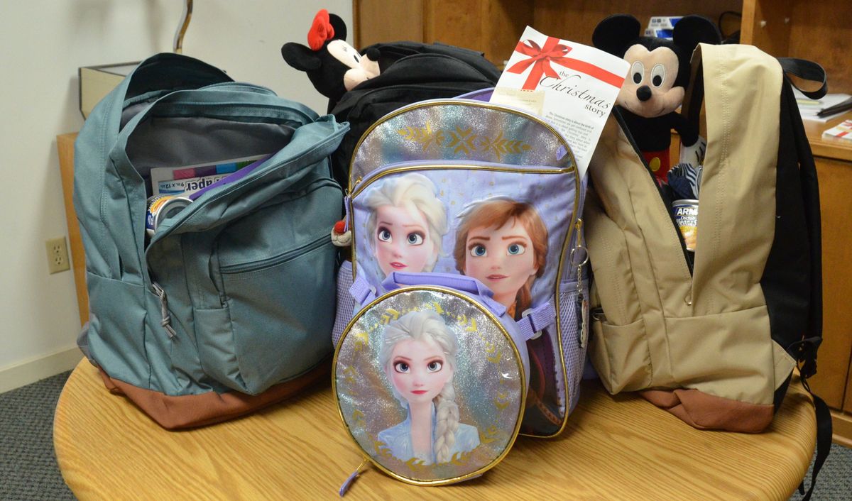 Chilton Baptist collecting Christmas Backpacks