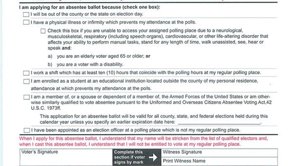 Absentee ballots available for June 3 election