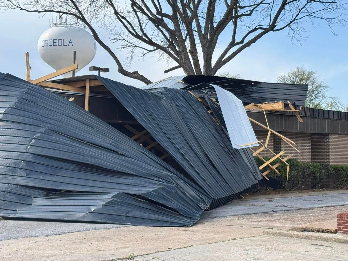HUD building loses new roof