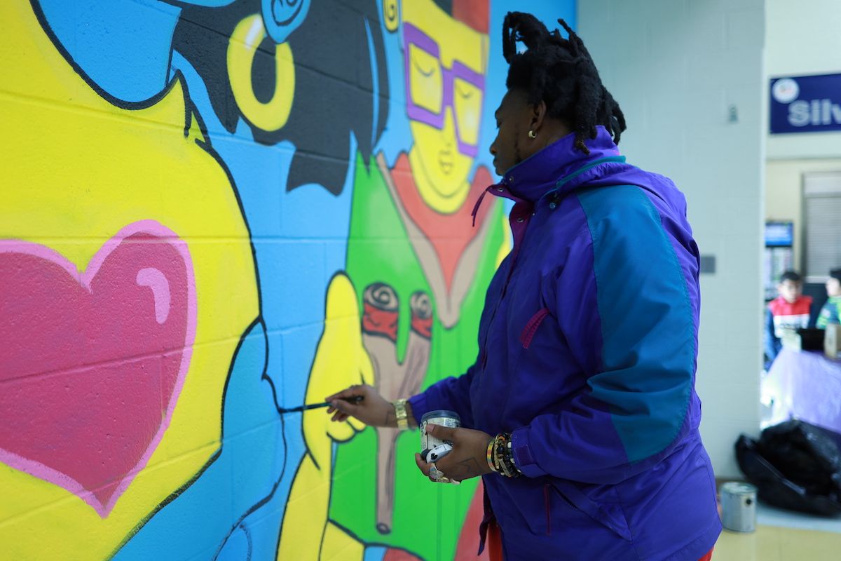 West side elementary school gets colorful makeover with new mural from...