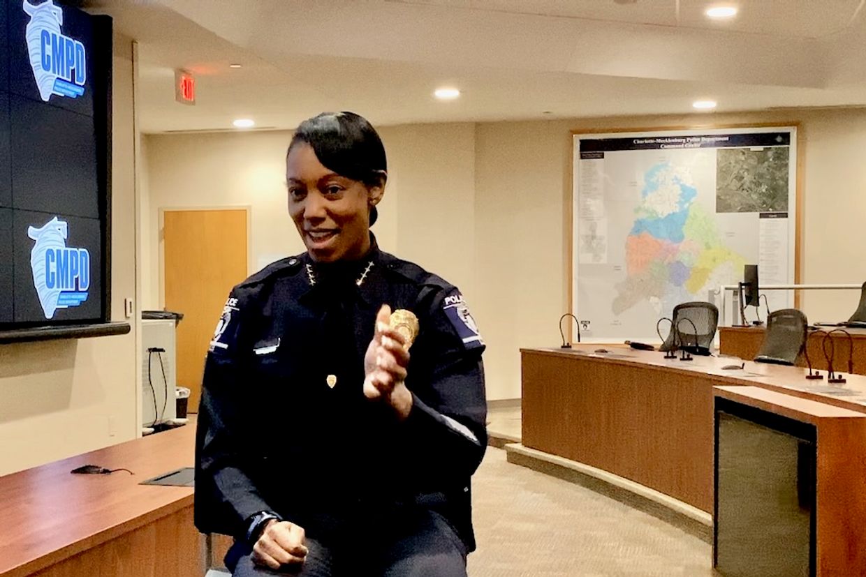Estella Patterson, Charlotte's new police chief, talks about...