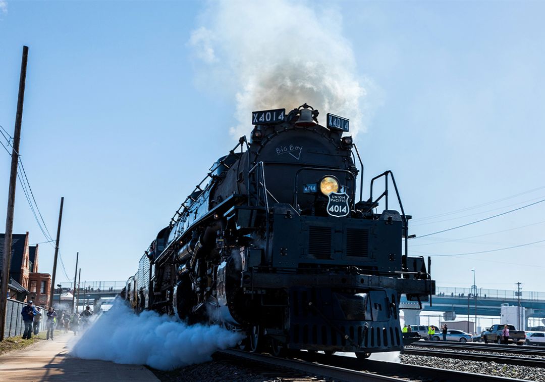 Giant steam locomotive makes a stop in Chicago area this wee...