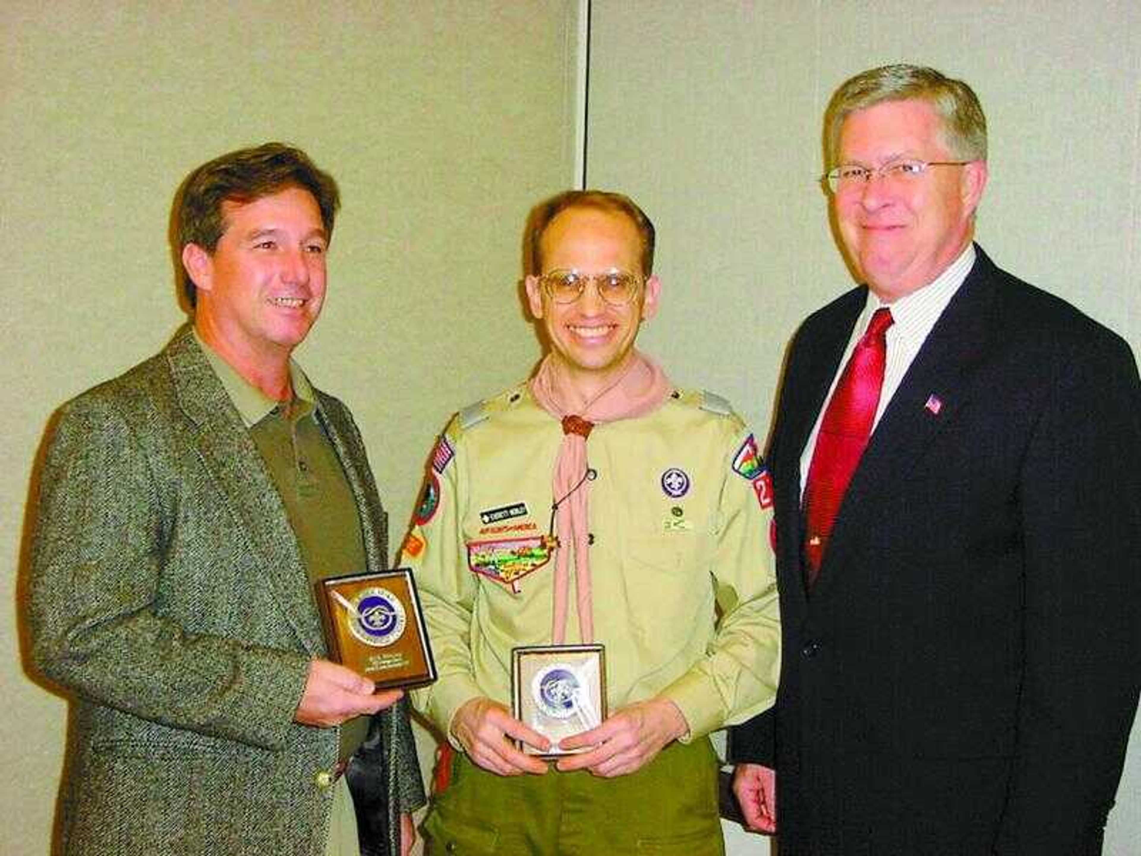 Everett Mobley presented Scouting's Award of Merit