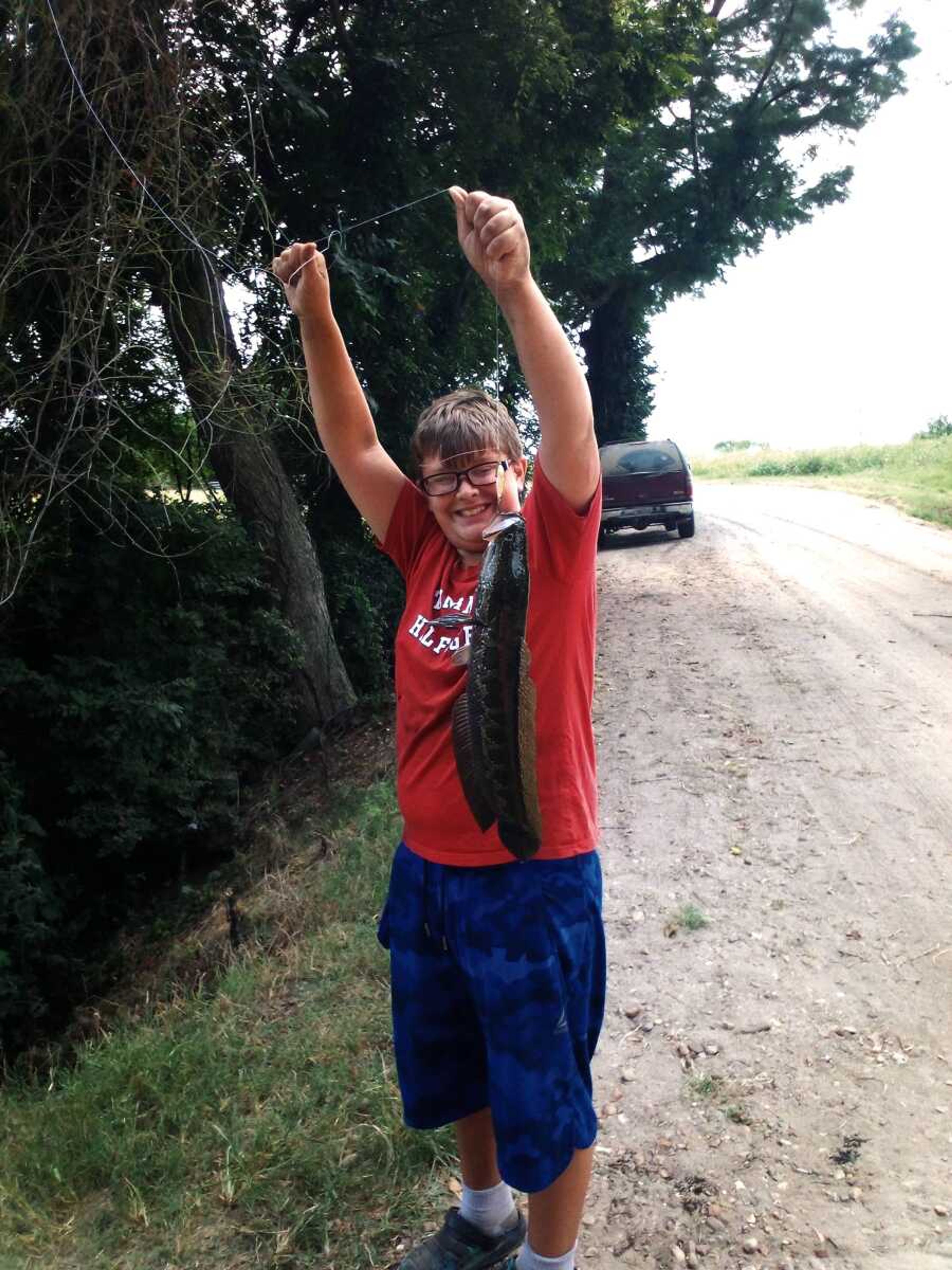 Snakehead Fish Caught