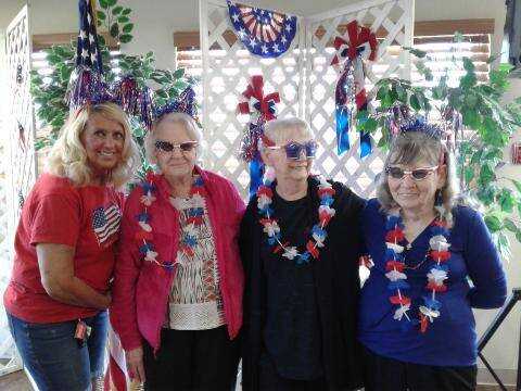 Independence Day celebration at Ridgeview Living
