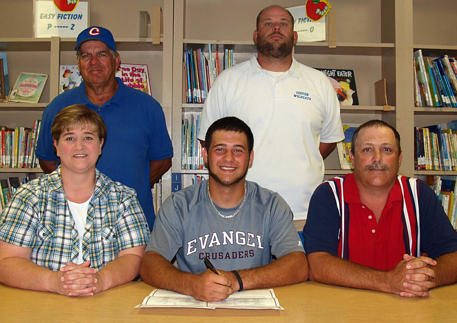 Cooter catcher Dustin Franklin signs to play baseball at Evangel Unive...