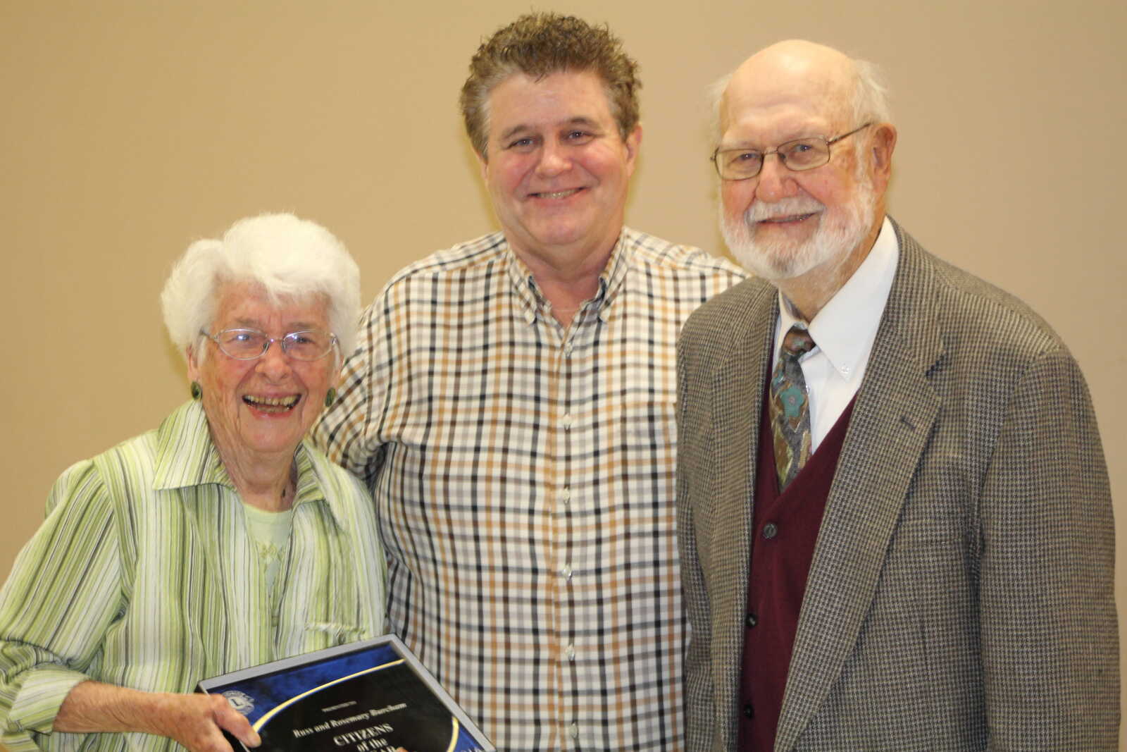 Burchams recognized by Lions Club