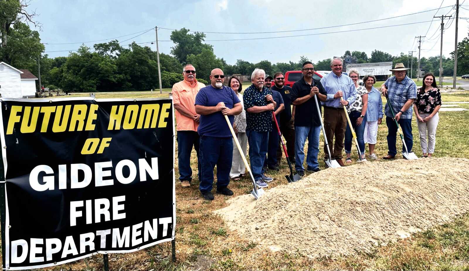 Gideon holds groundbreaking ceremony for new fire station