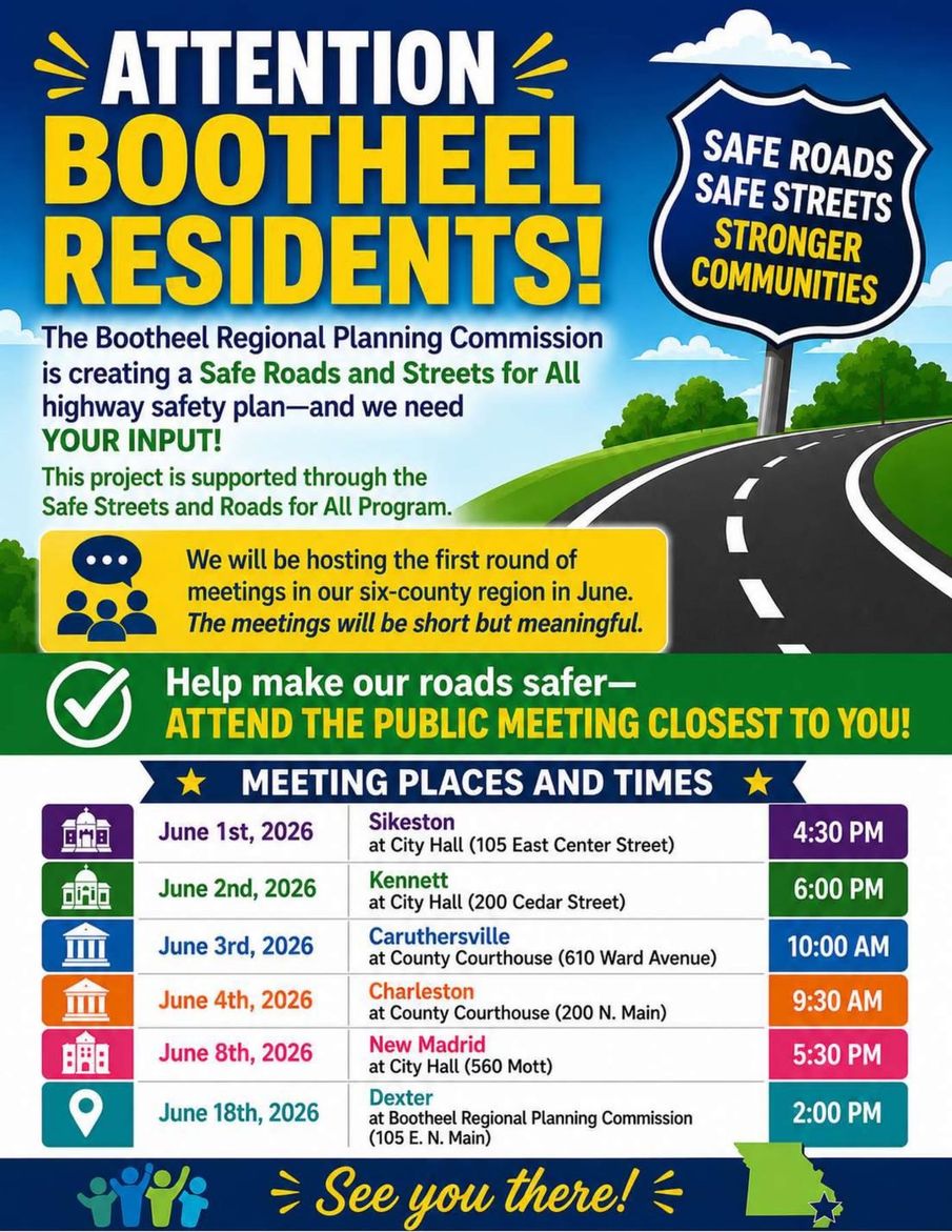 Safe highways meetings planned in Kennett, Caruthersville