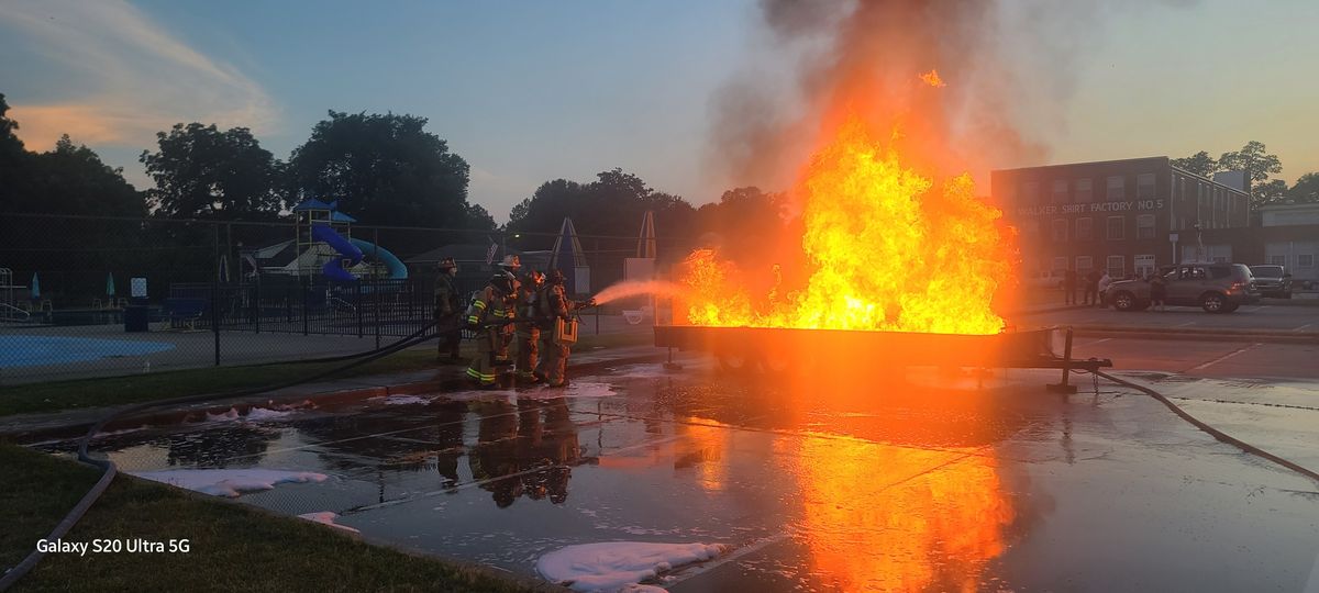 Firefighters train with live fire to tackle ethanol-blended fuel hazar...