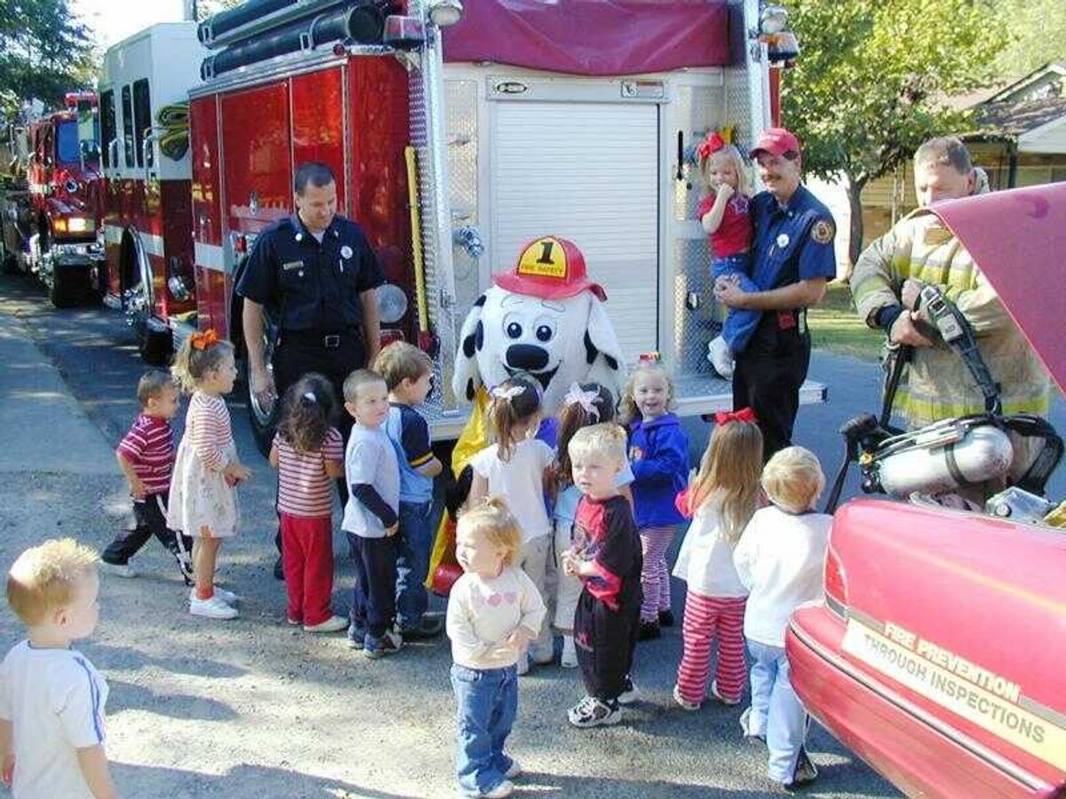 Children learn tips during fire prevention week
