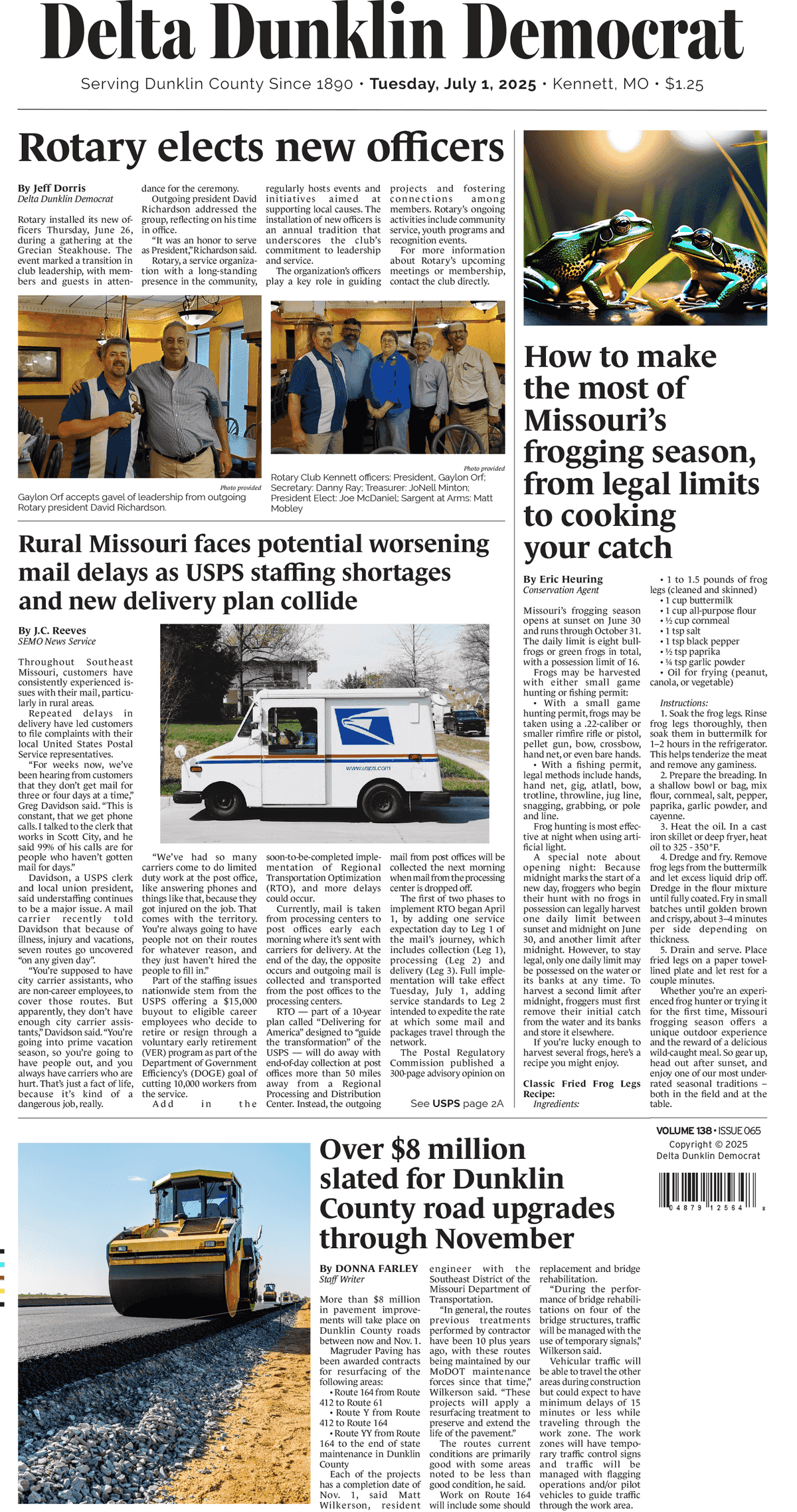 July 1, 2025 - Tuesday: E-Edition
