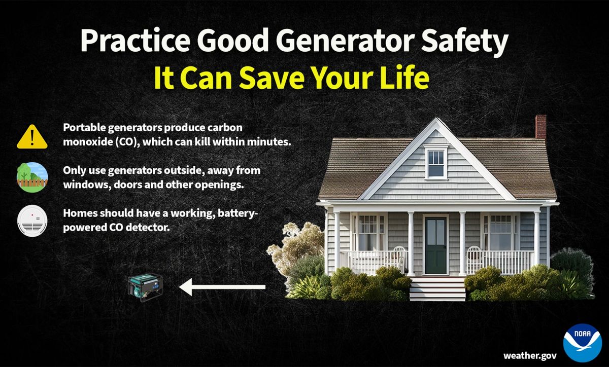 Winter Storm Safety Reminder: Generator Use