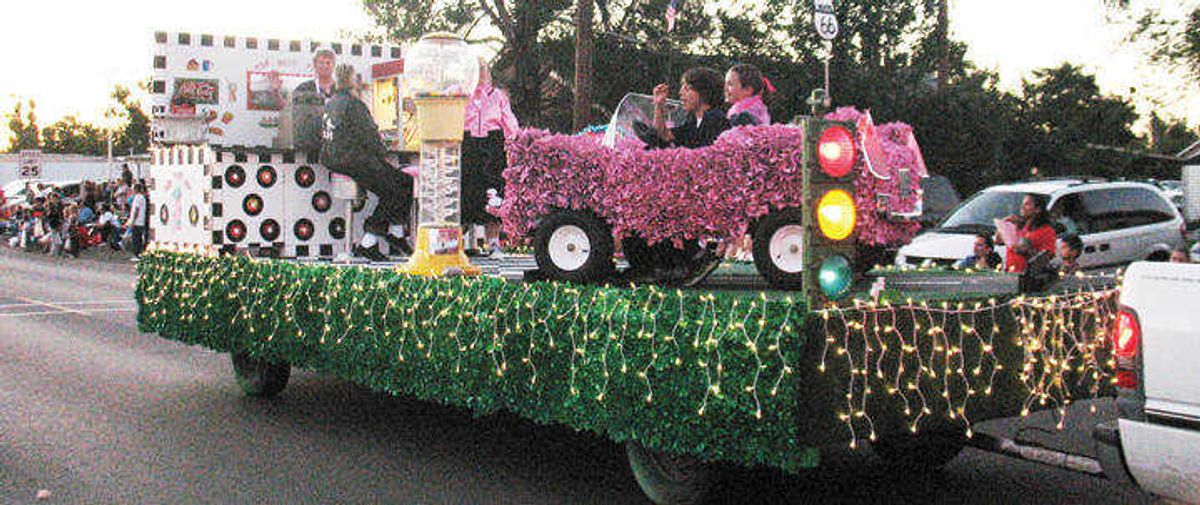 'The Fabulous 50's' float wins first place in parade