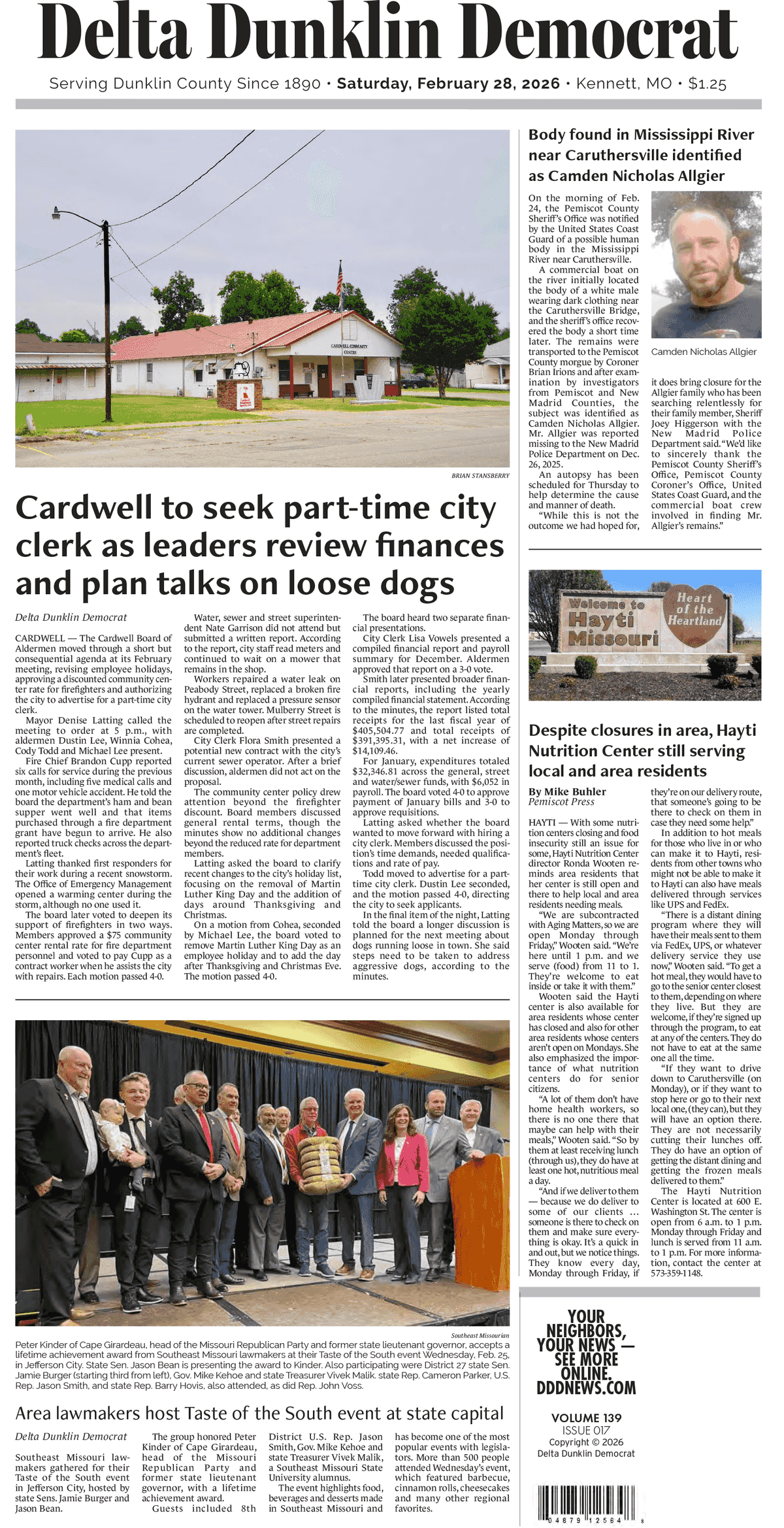 February 28, 2026 - Saturday: E-Edition