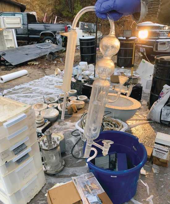 Two-day clean up of meth lab finds 120 chemicals