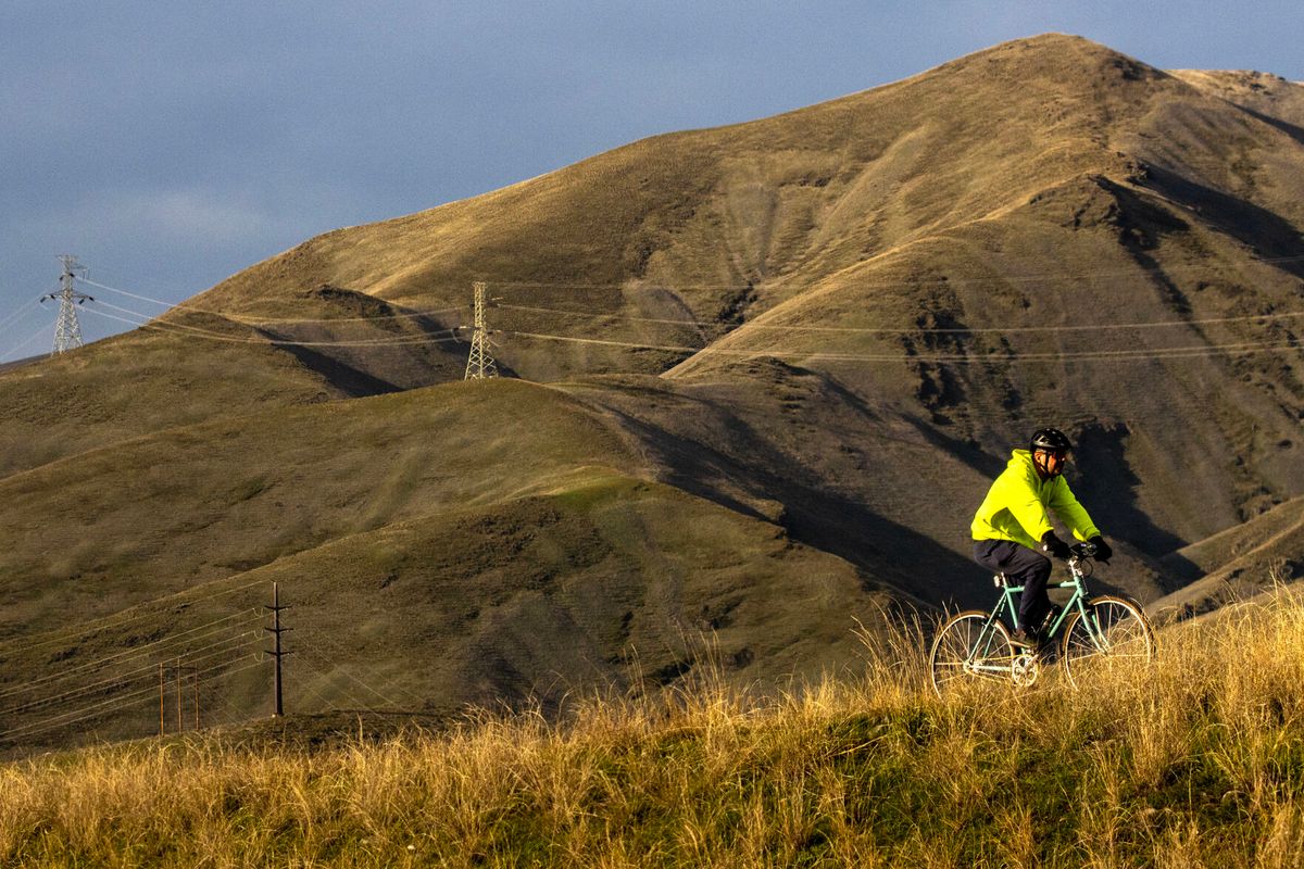 Bright cyclist