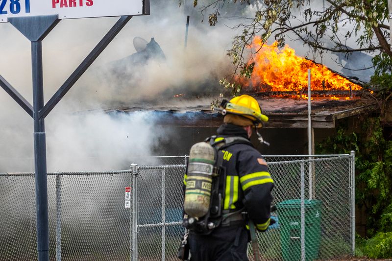 Structure a total loss after Saturday afternoon fire in Nort...