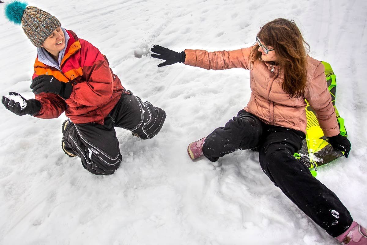 Photo: Enjoying the snow