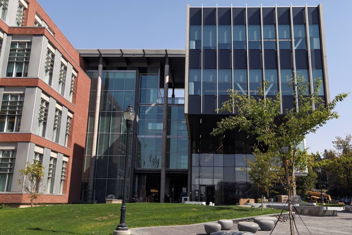 WSU Plant Sciences Building in full bloom