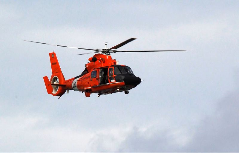 Coast Guard rescue helicopter returns to Oregon coast city