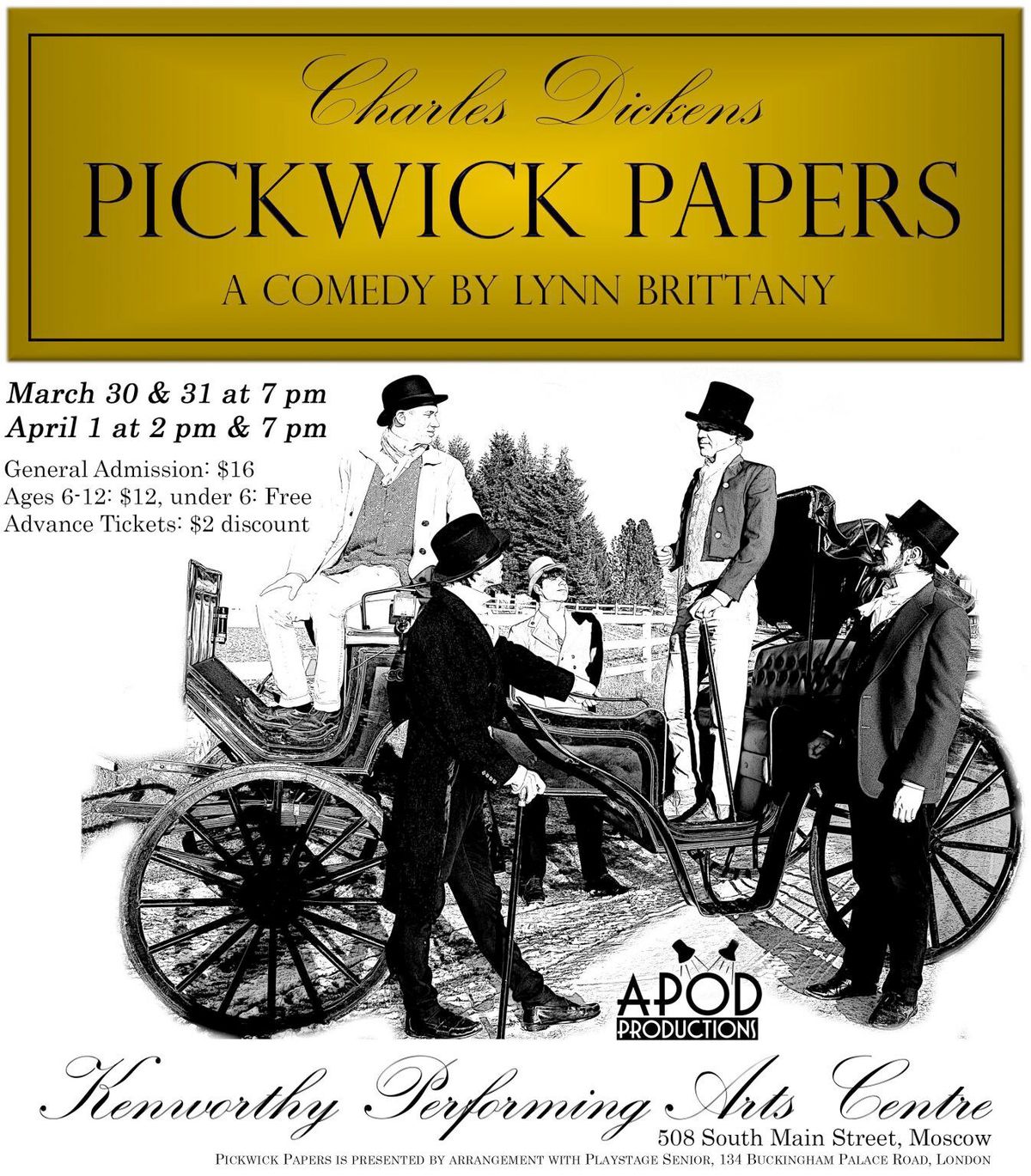 ‘Pickwick Papers’ coming to Kenworthy