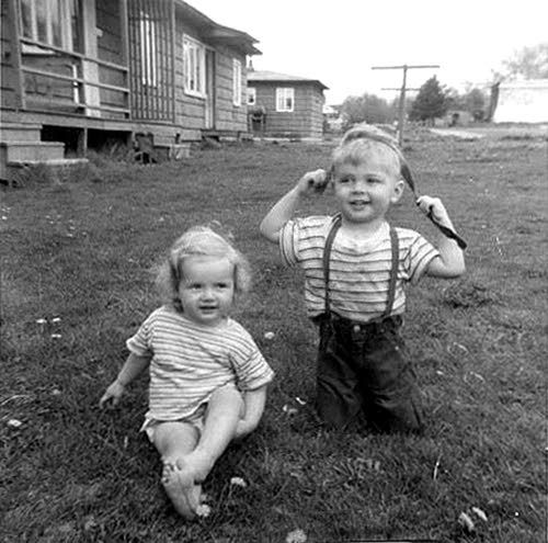 Blast from the Past: 1957: Siblings in summer