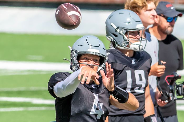 Four-man quarterback race provides unique challenge to Coug coaching s...