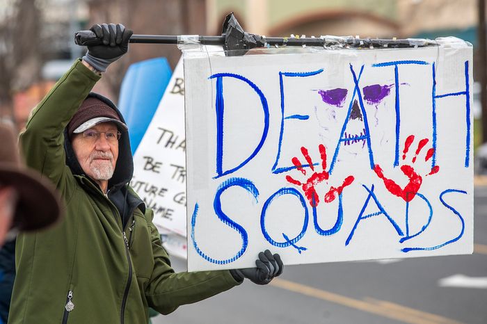 Clarkston protest of ICE shooting draws more than 100 on Sunday aftern...