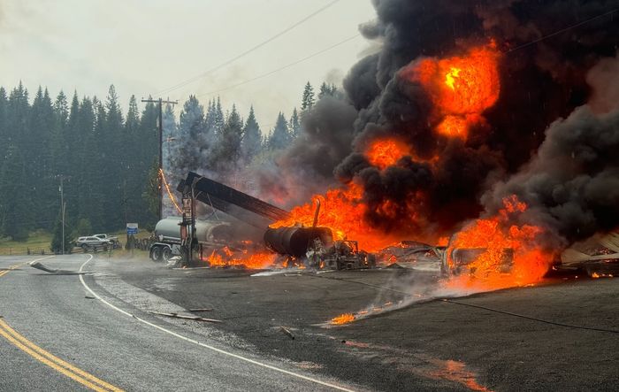 Explosion, fire destroy rural gas station