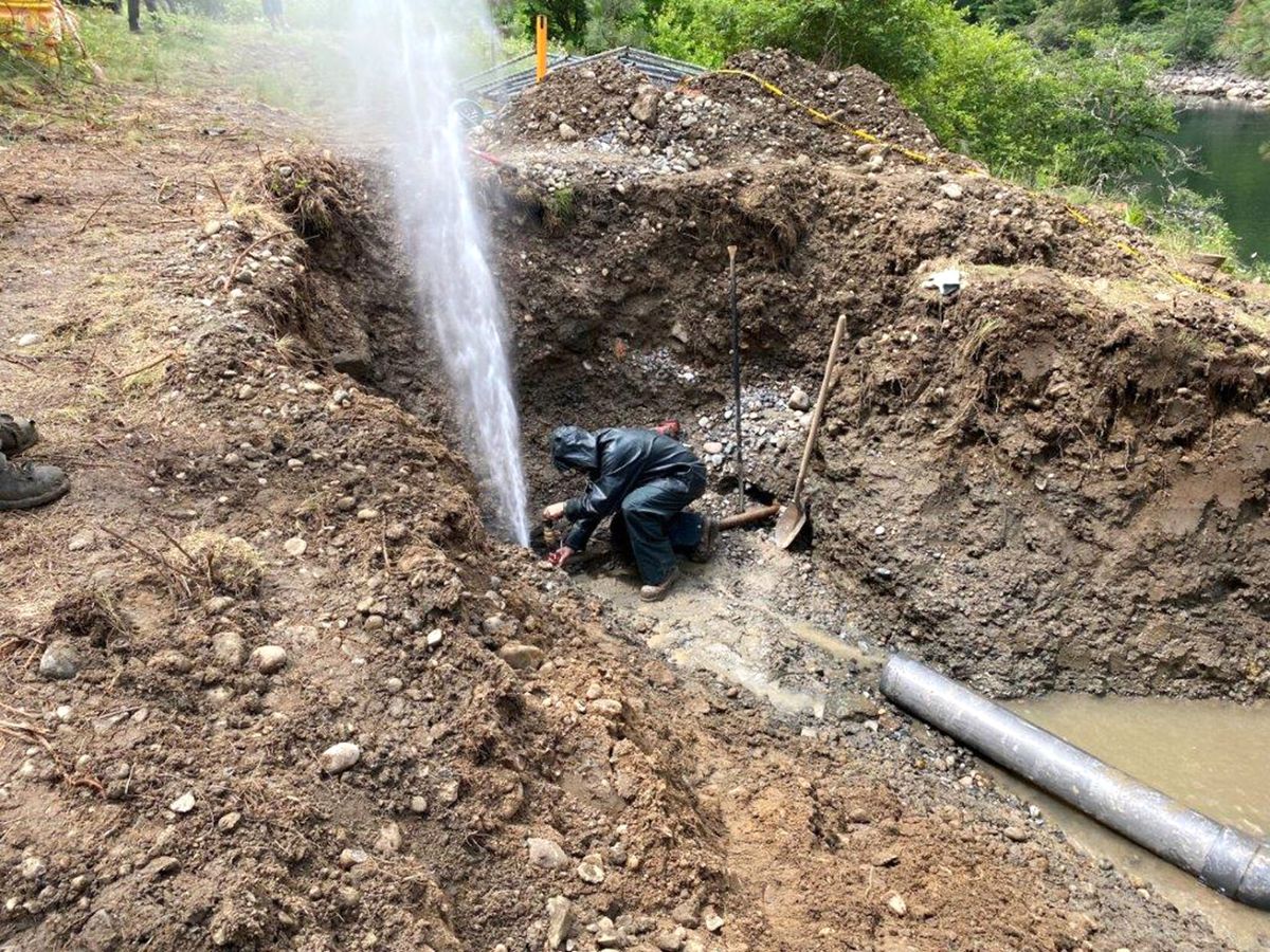 Dworshak Trail closed because of leaky pipe