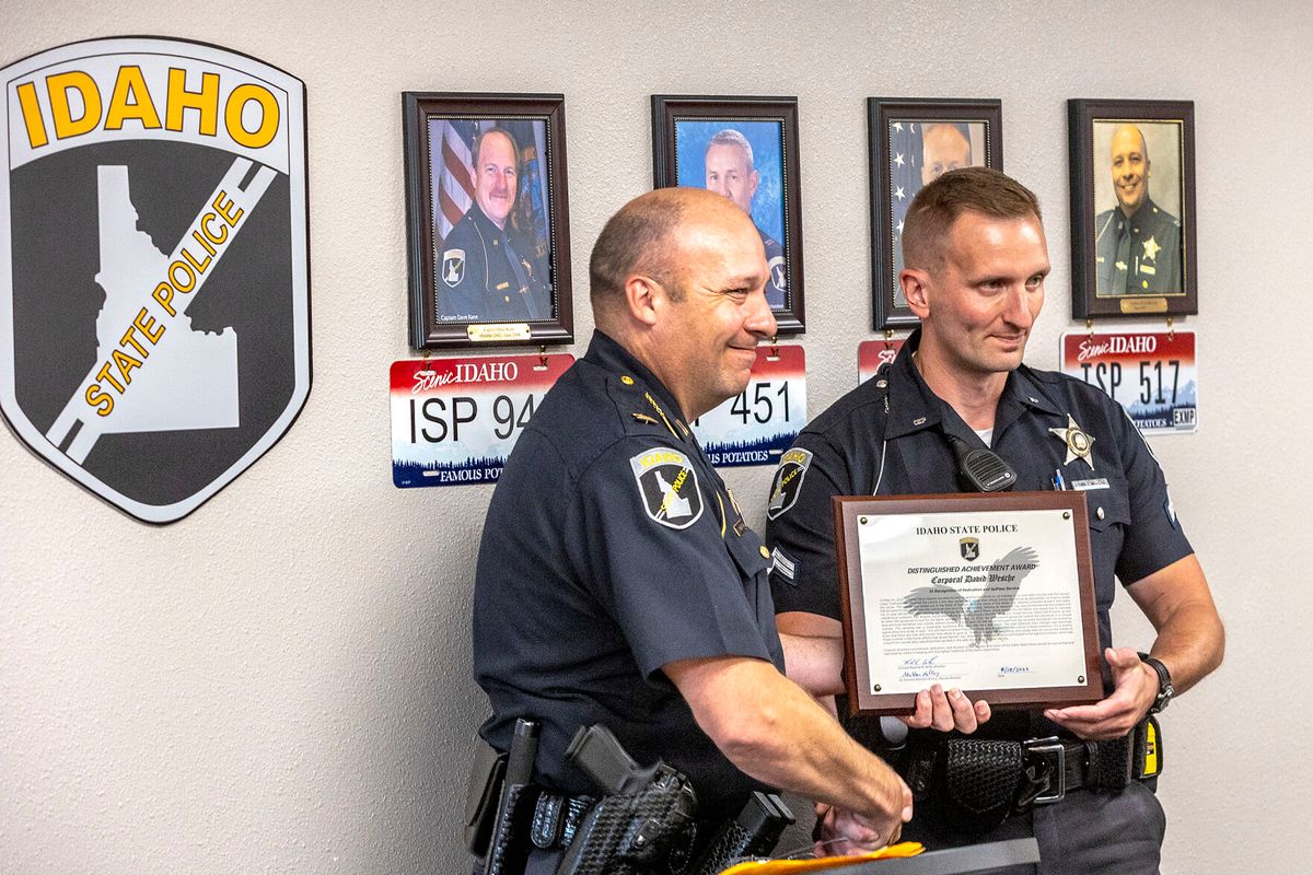 ISP trooper, dispatcher honored for job well done