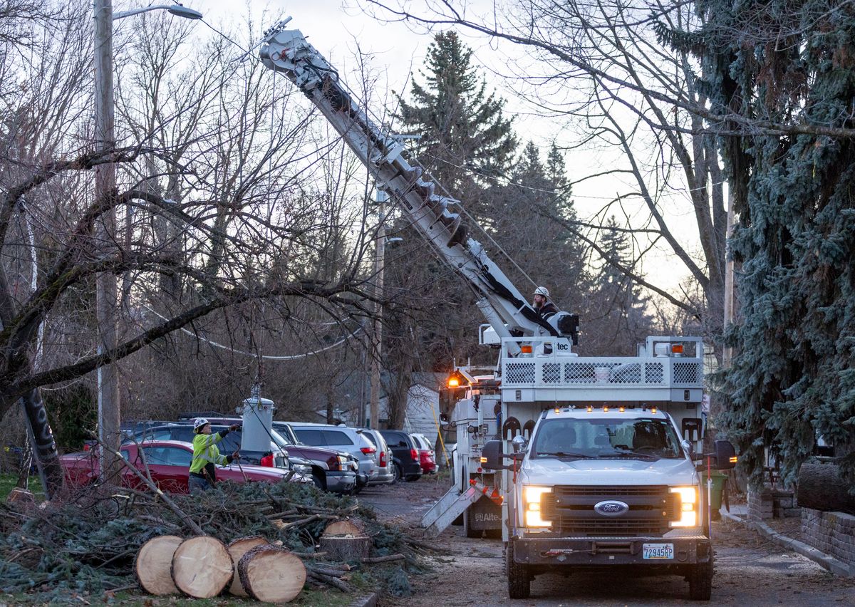 Power outages linger locally
