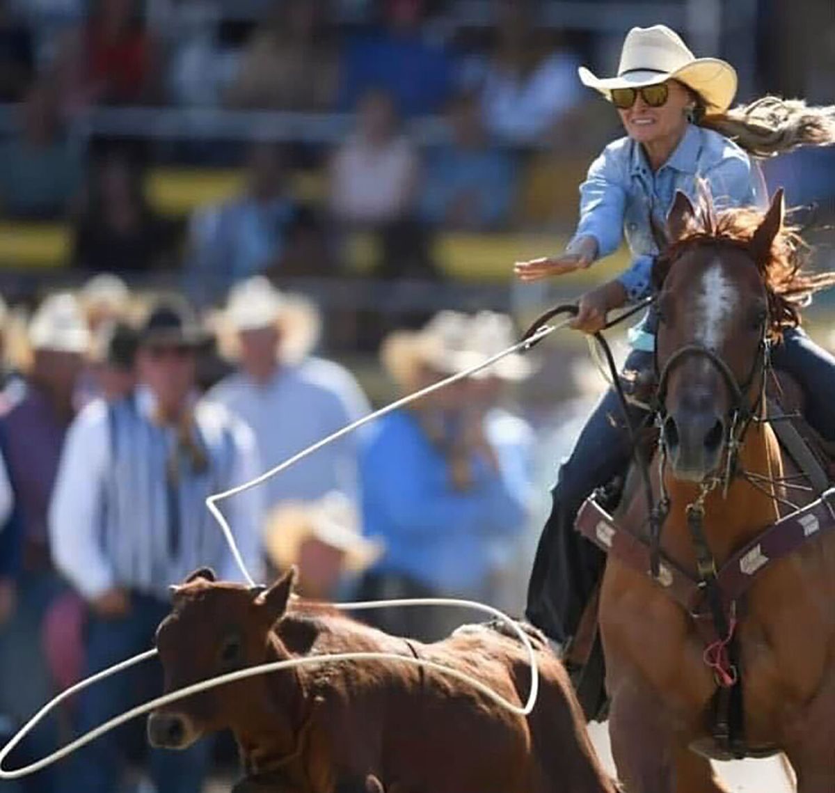 Lewiston native wins Pendleton Round-Up in breakaway roping