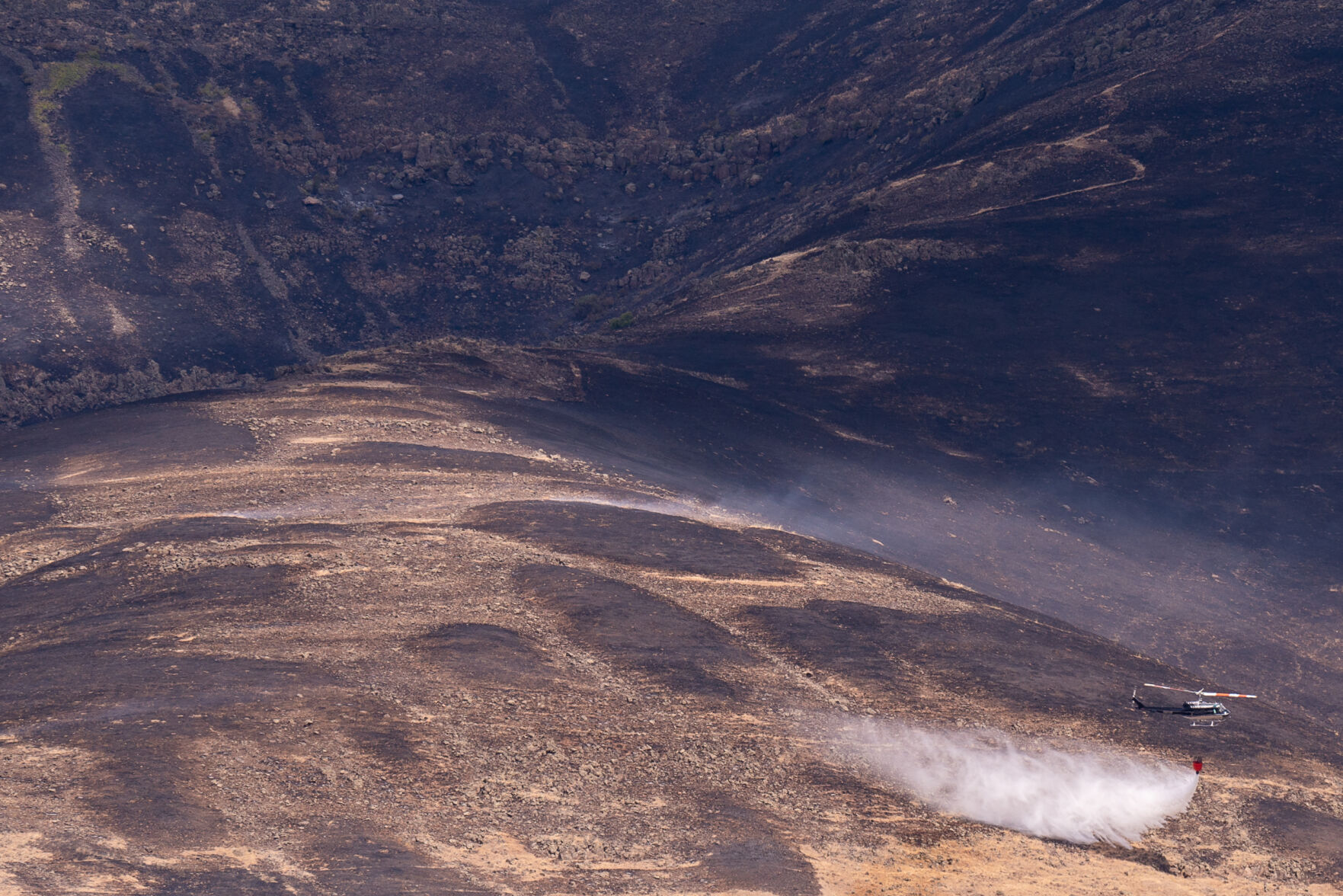 Fire burning near Snake River