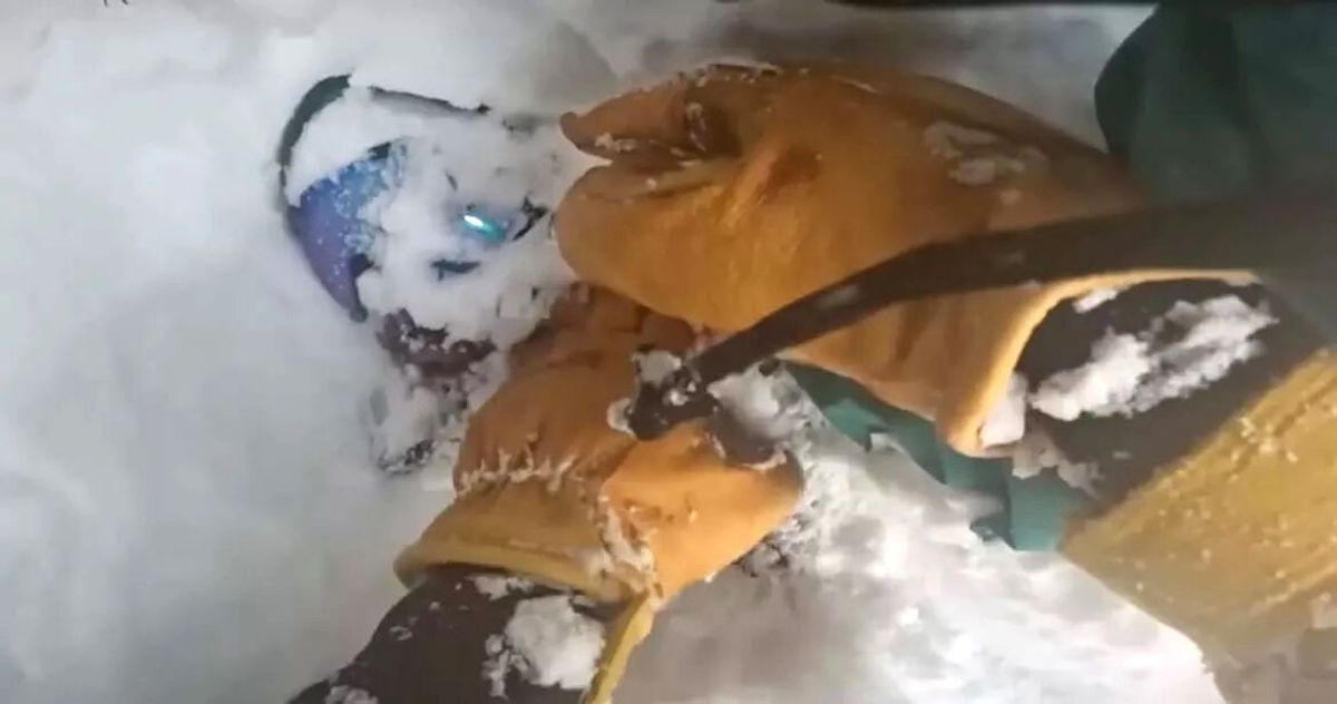 Video of buried snowboarder goes viral, shows need for precautions