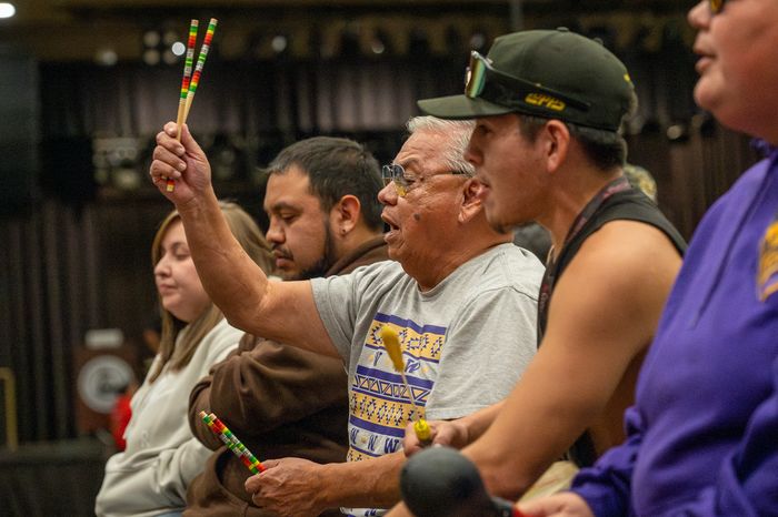 PHOTOS: Playing the stick game