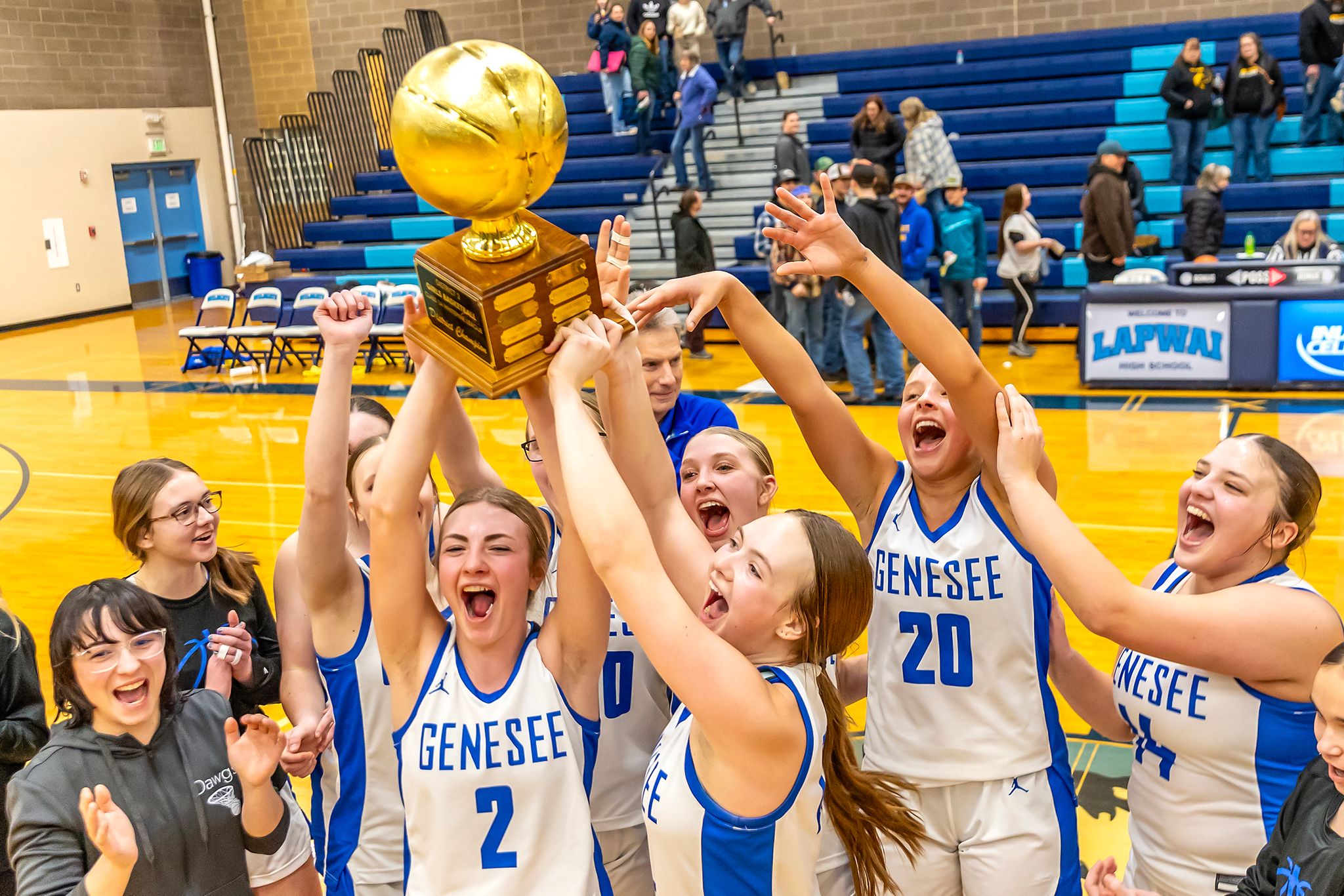 Genesee claims first girls basketball district title in two decades