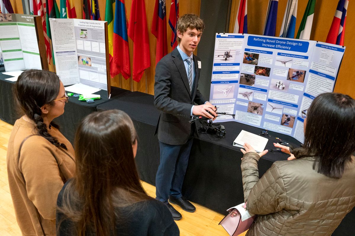 Young scientists put experiments on display at showcase at M...