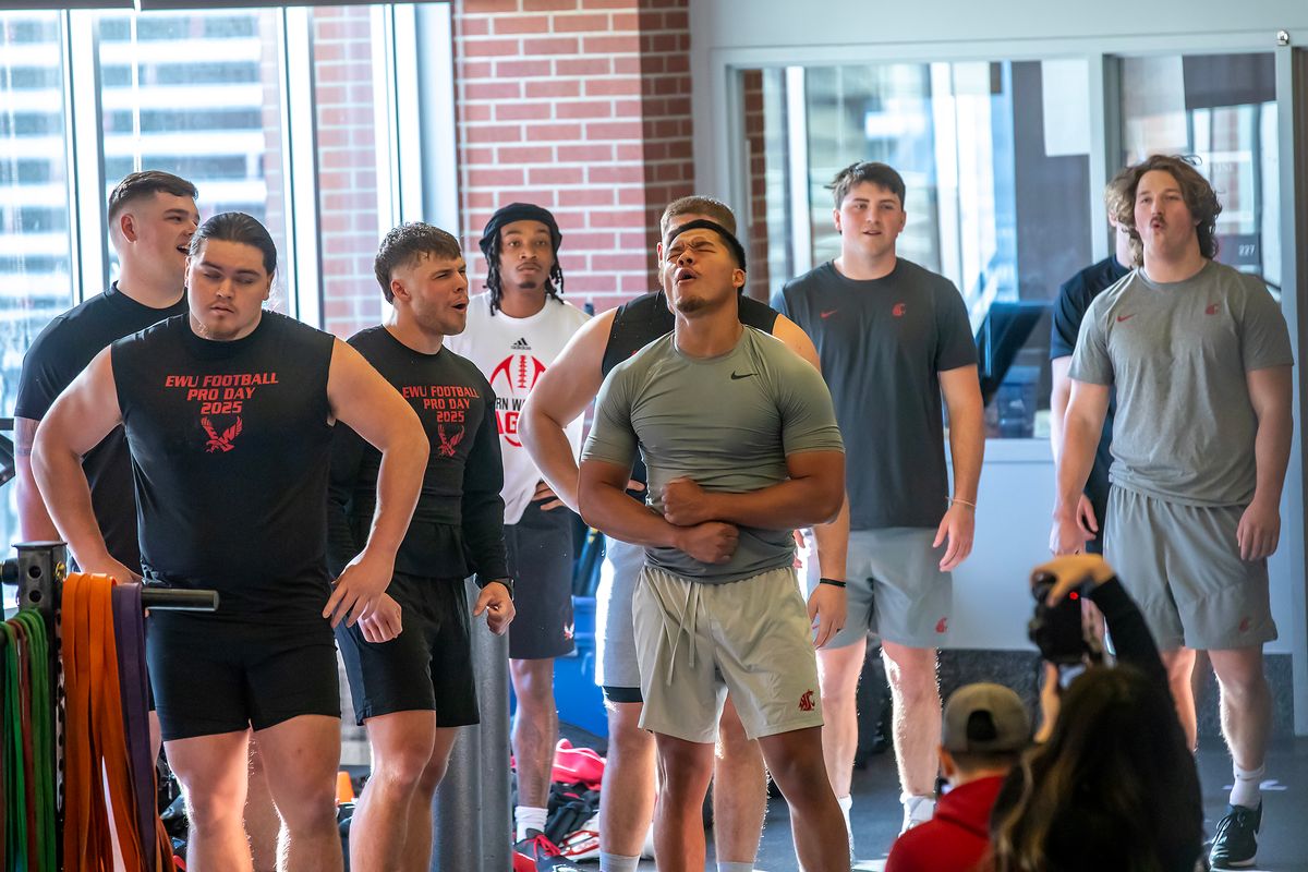 Pole, 5 other Cougs work out in front of NFL scouts at WSU Pro Day