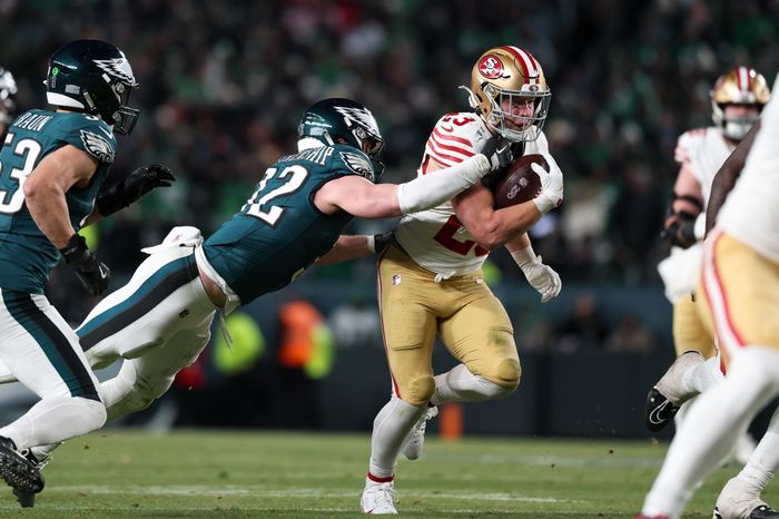 49ers knock out defending champs Eagles, set up rematch vs. Seahawks