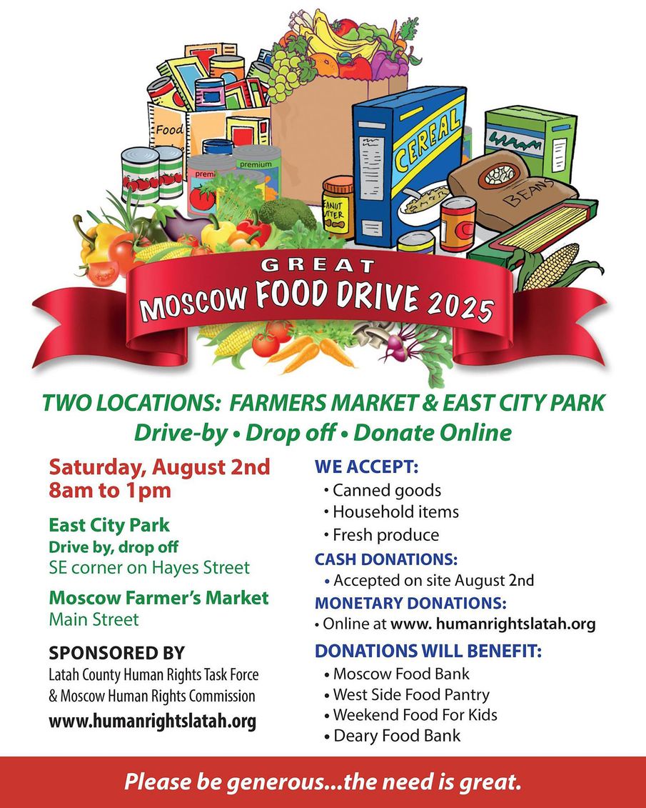 Great Moscow Food Drive to take place Saturday