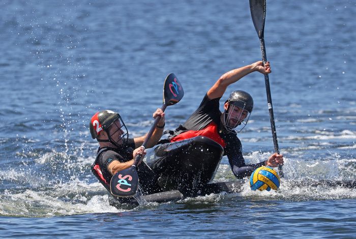 Water sports enthusiasts hooked on kayak polo