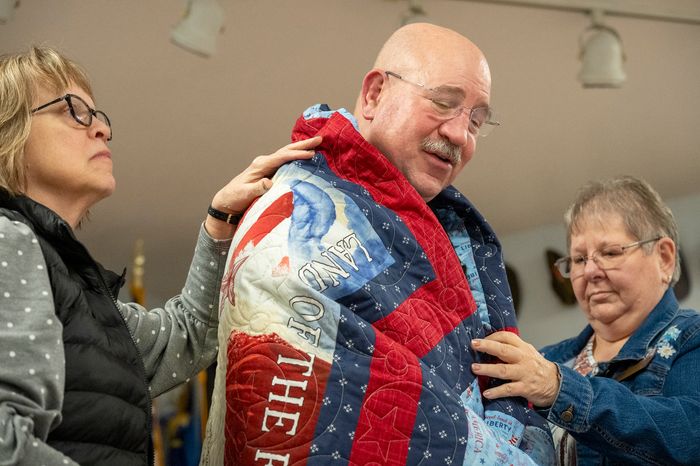 A textured token of thanks: Veterans honored with Quilts of Valor