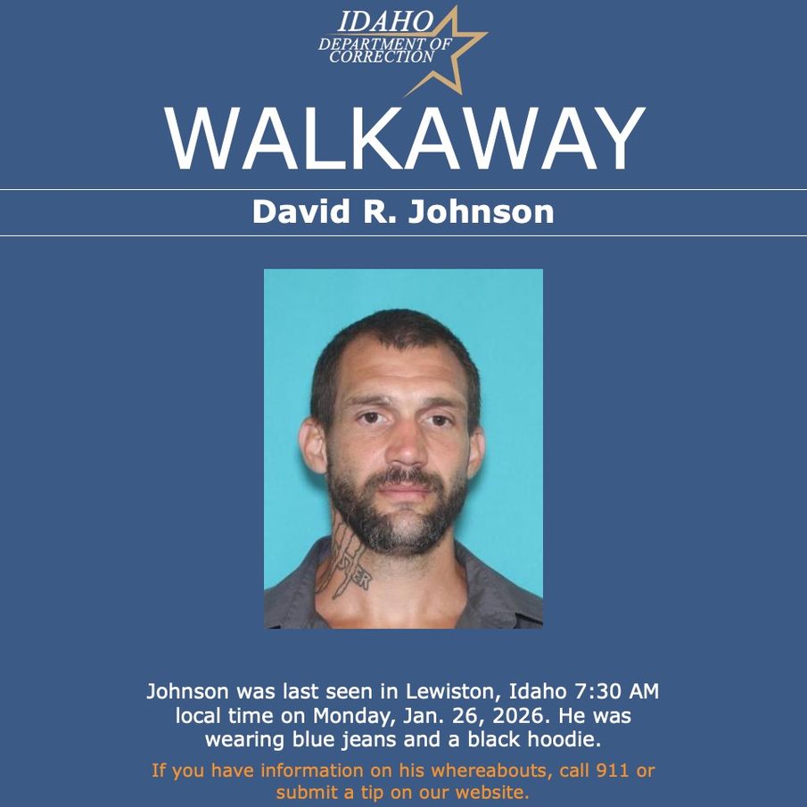 Incarcerated man walks away from job site in Lewiston on Monday mornin...