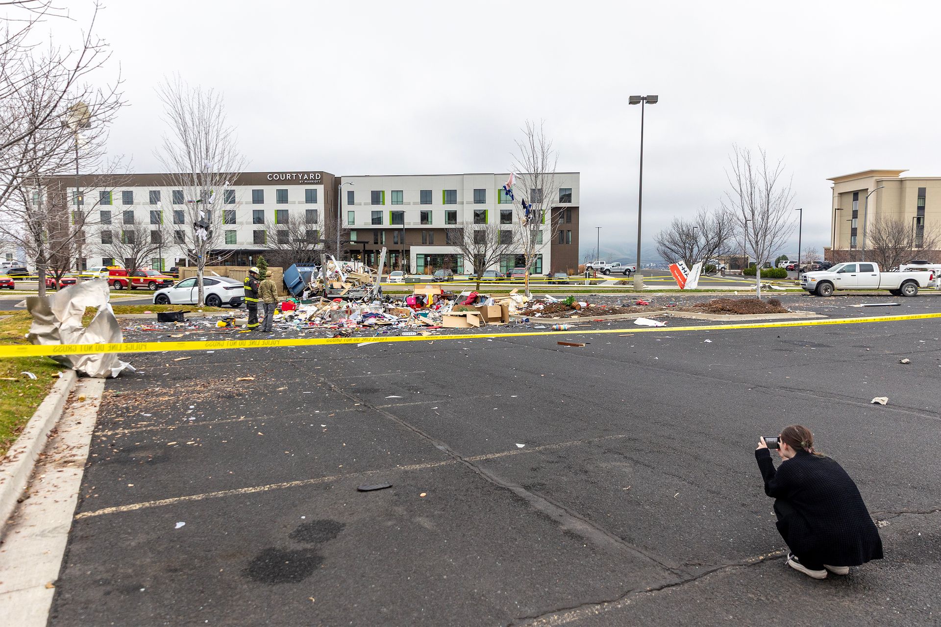 Small propane tank caused explosion