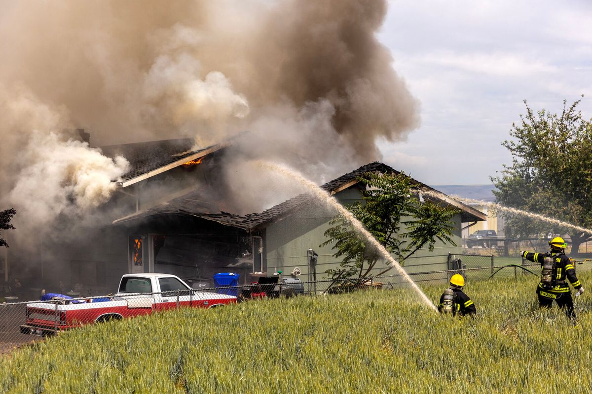 Multiple agencies respond to fire in Lewiston Orchards (WITH PHOTOS AN...