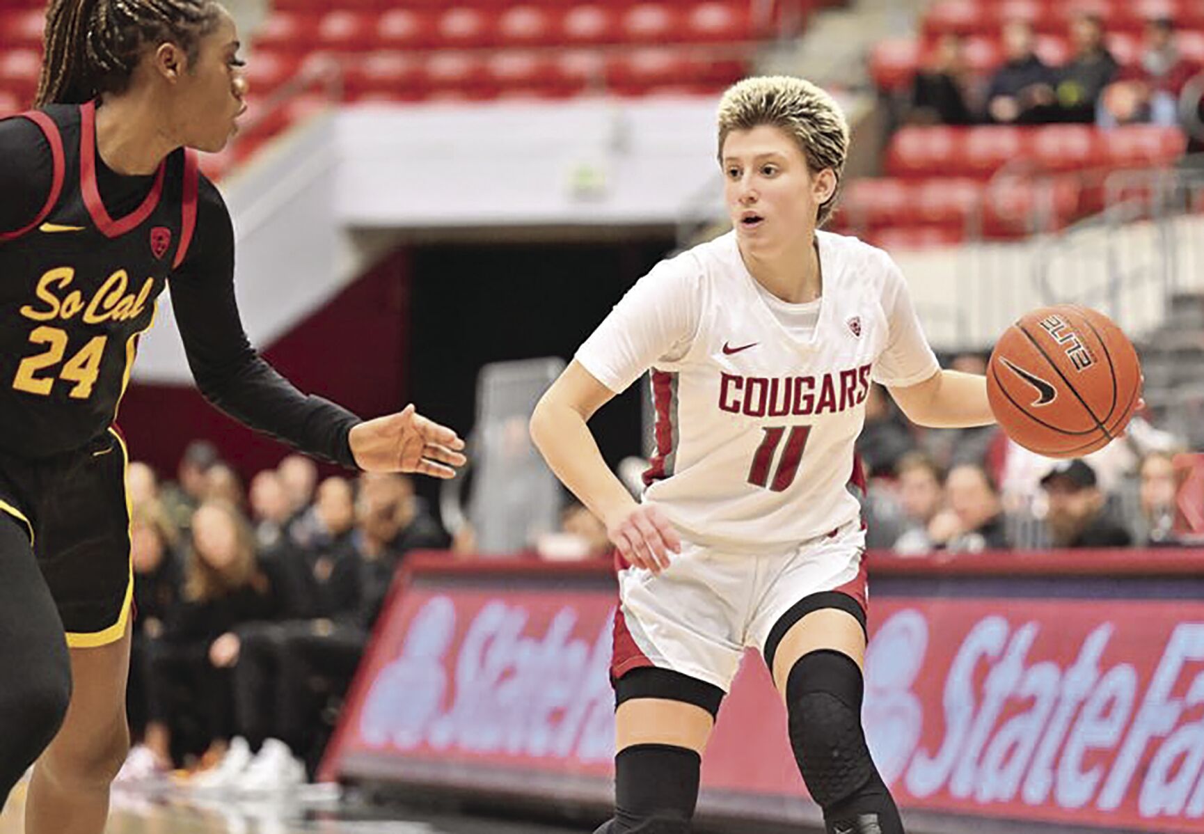 Washington State’s women fall to USC without Leger-Walker