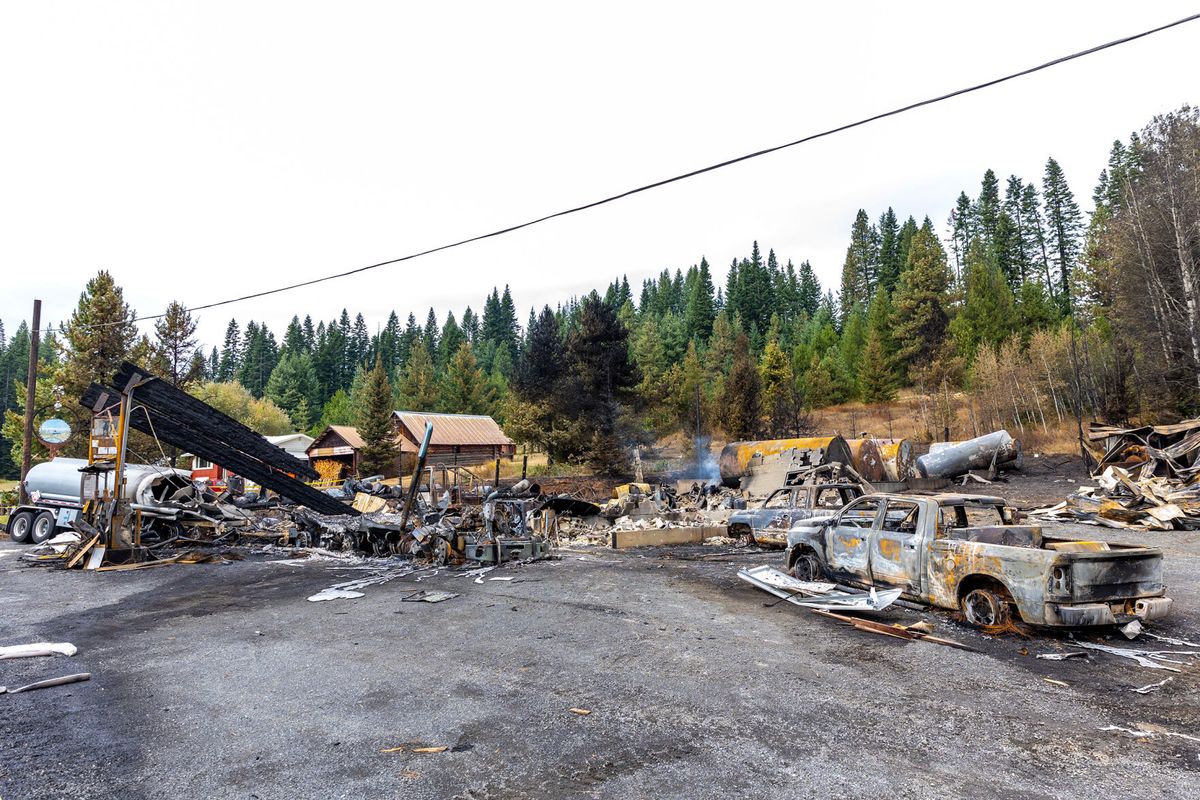 Aftermath of the fire