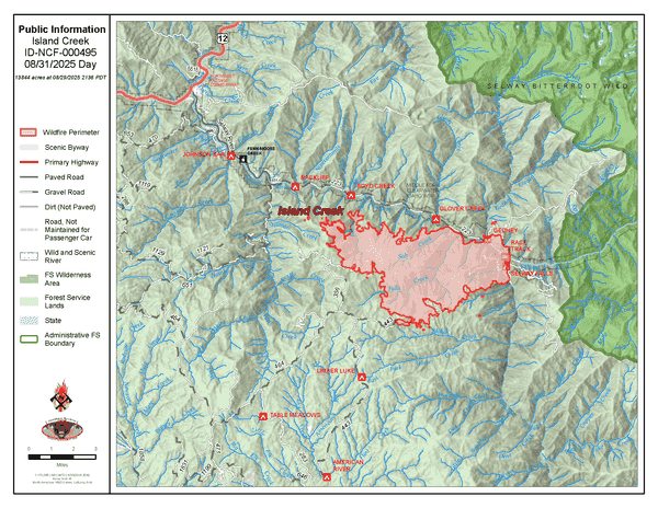 Crews continue battling Island Creek Fire near Elk City